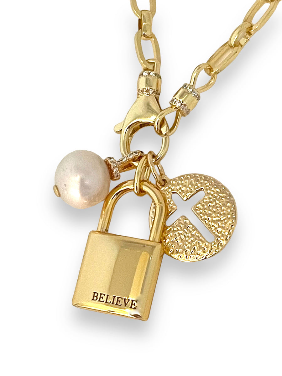 Freshwater Pearl Pave Pendant – Shiver + Duke